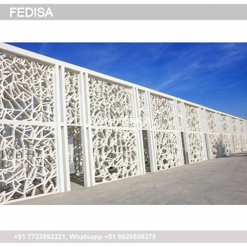 Grc Jali Exterior Design Single Villa Design Traditional Interior Design