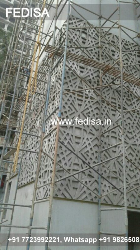 Grc Jali 30 30 House Front Design A Frame House Plans Double Floor ...