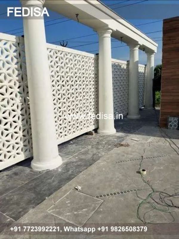 Grc Jali Modern Farmhouse Architecture Luxury House Design Double ...